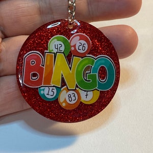 Bingo Keychains Bingo Lovers Bingo Player Gift Bingo Good Luck ...