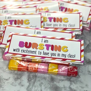 Bursting Student Treats, First Day of School Treats, Teacher Gifts ...