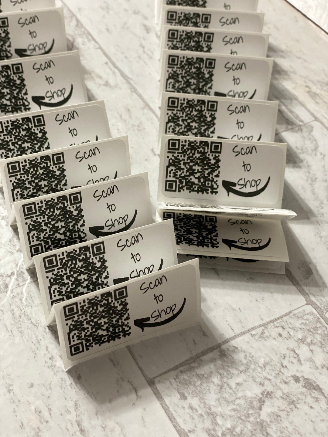 QR Code Scan to Shop Stickers, Packaging Stickers, Small Business ...
