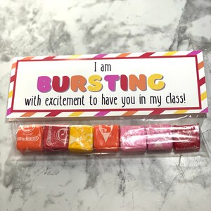 Bursting Student Treats, First Day of School Treats, Teacher Gifts ...