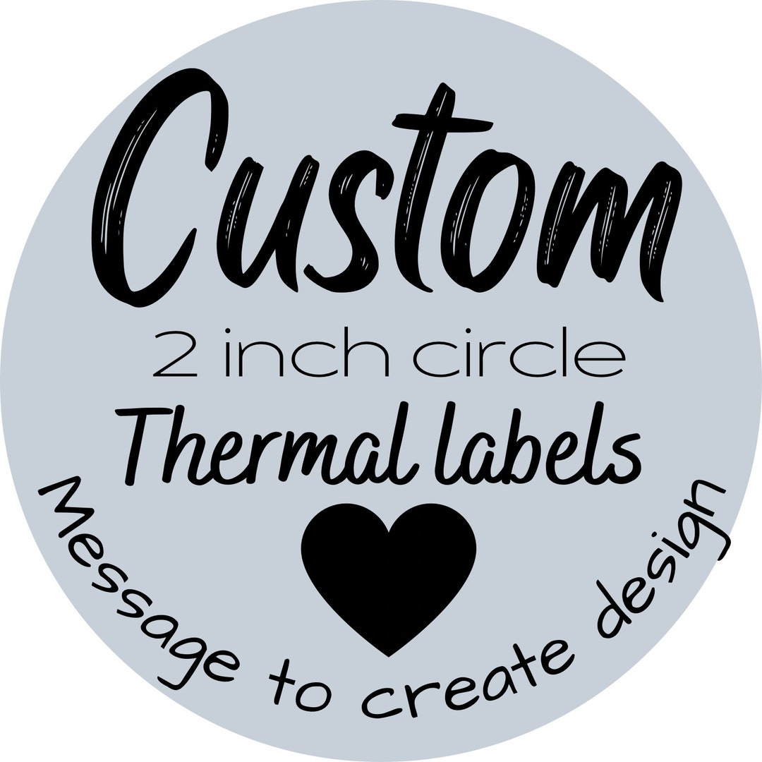 Custom Thermal Sticker Labels, Personalized Thermal Stickers, Small ...