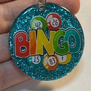 Bingo Keychains Bingo Lovers Bingo Player Gift Bingo Good Luck ...