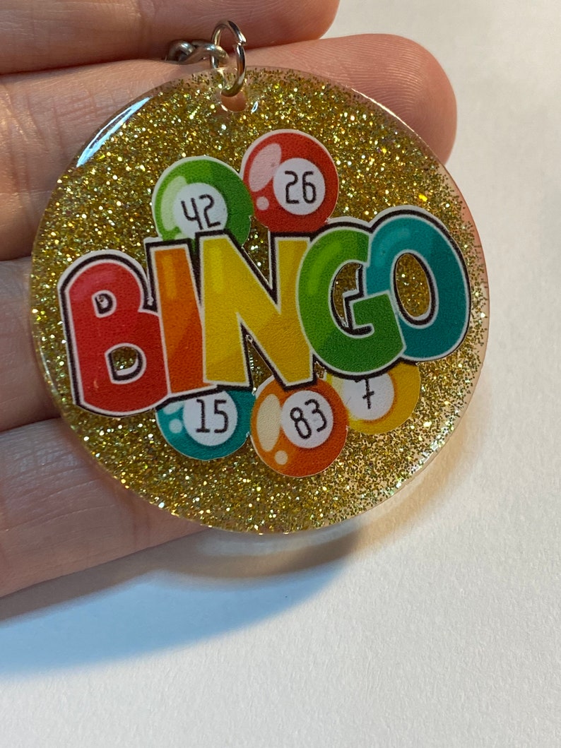 Bingo Keychains Bingo Lovers Bingo Player Gift Bingo Good Luck ...