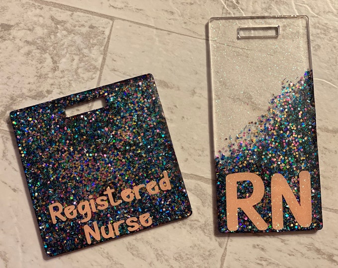 Custom Badge Buddy, ID Badge Title - Etsy