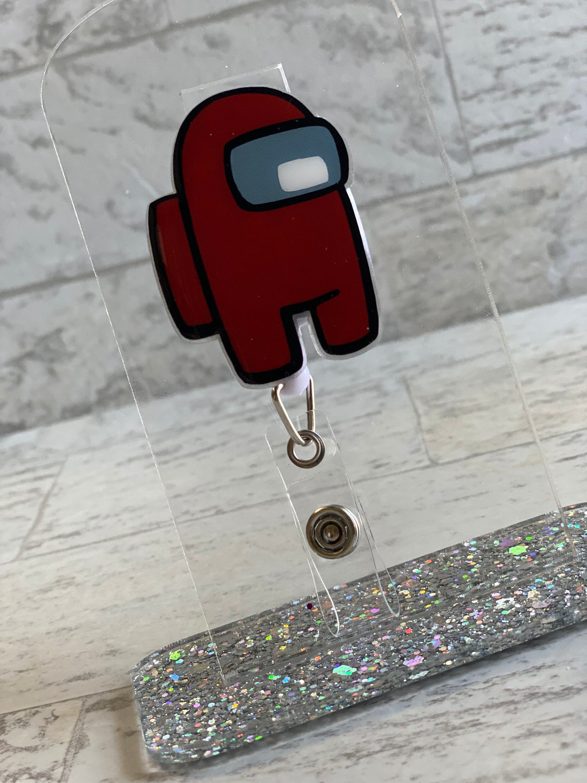 Among Us Badge Reel Red Among Us Crew Mates Impostor Among | Etsy