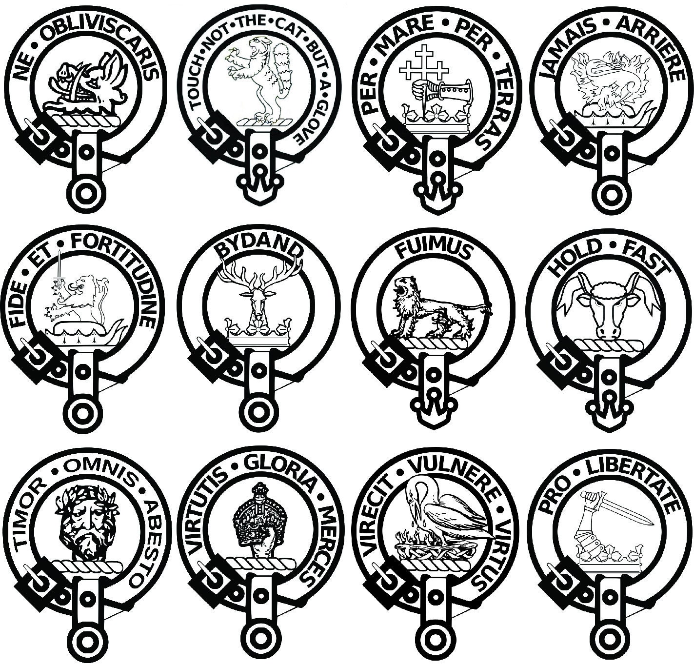 Scottish Clan Crests Plaque, Custom Celtic Wood Wall Art of All Clans ...