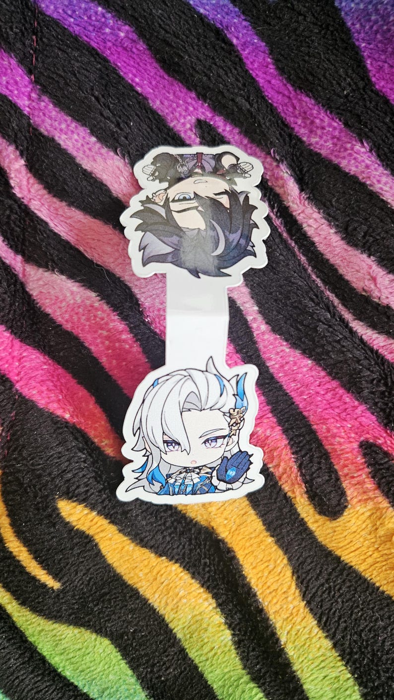 Genshin Emotes Magnetic Bookmark (pls Read Description) - Etsy