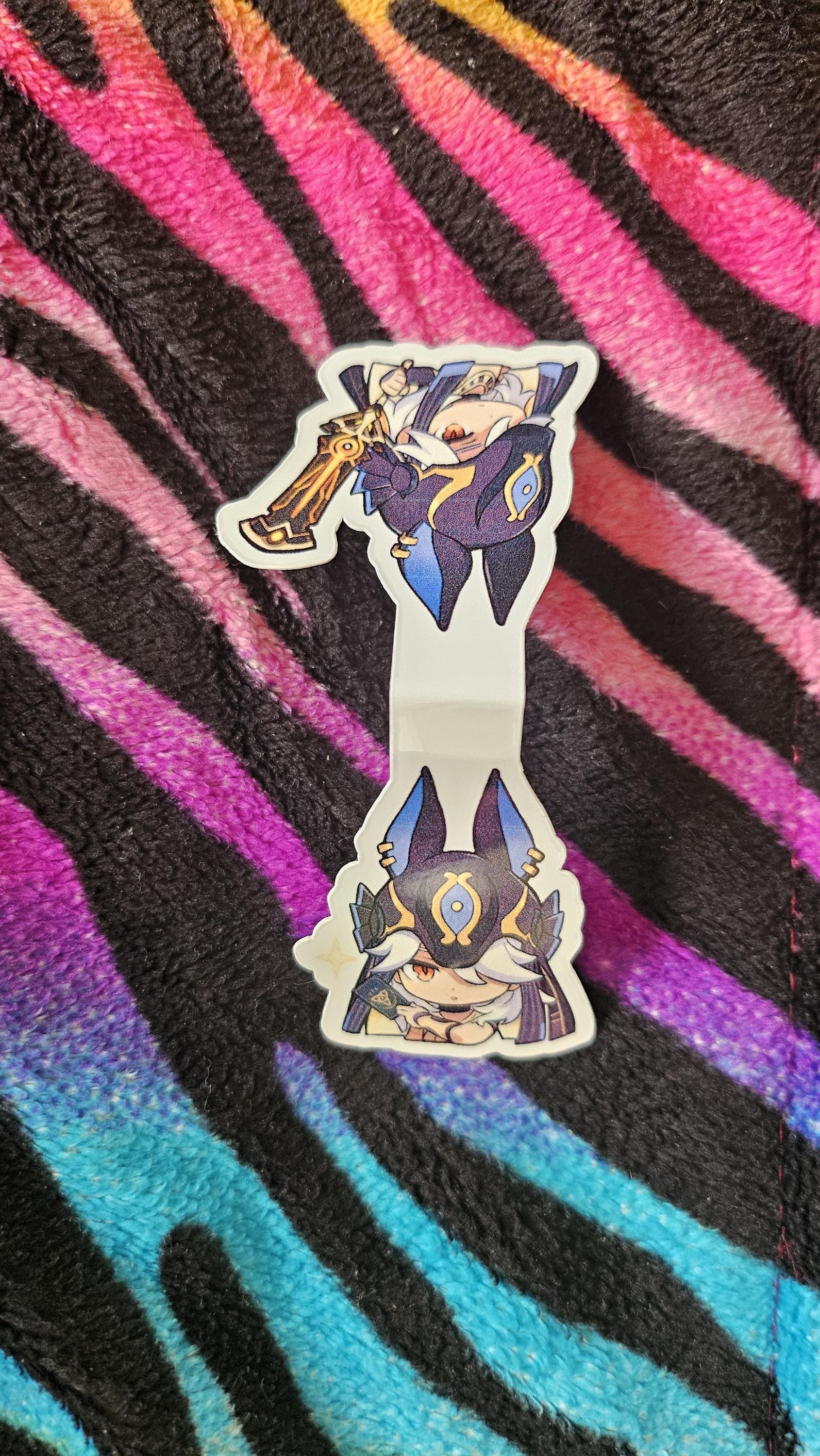 Genshin Emotes Magnetic Bookmark (pls Read Description) - Etsy