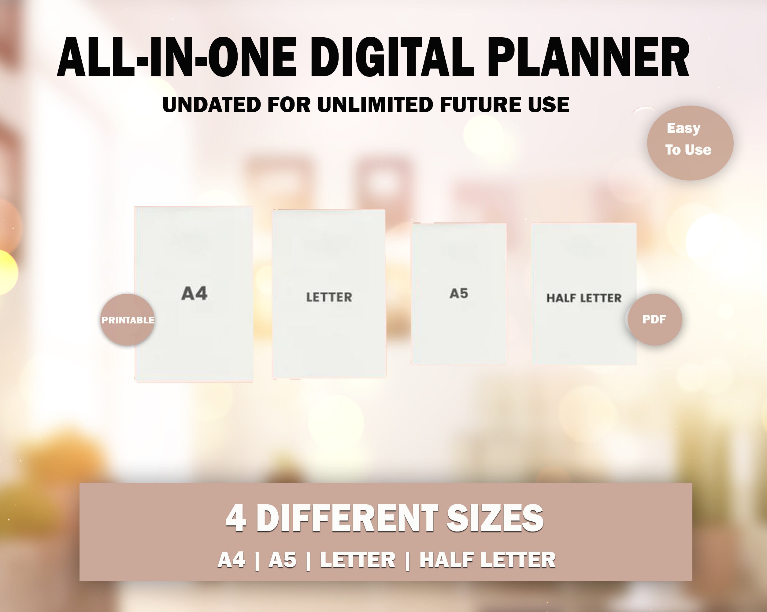 2022 Digital Planner, Printable Daily, Weekly & Holiday Planner ...