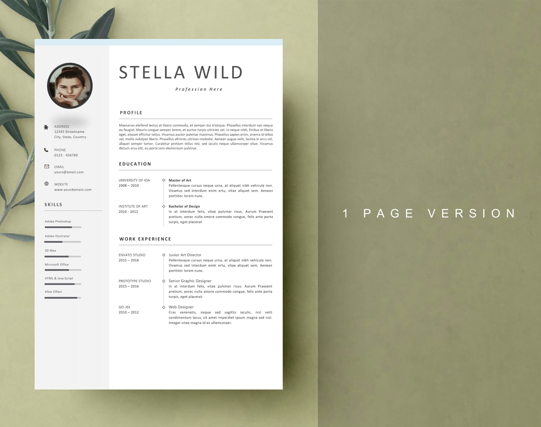 Resume Template Word, Professional Resume, Modern Resume, Cover Letter ...