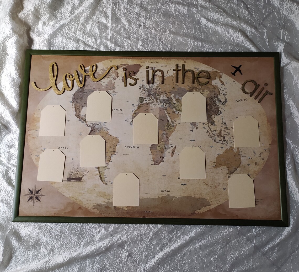 Seating Chart travel Themed | Etsy