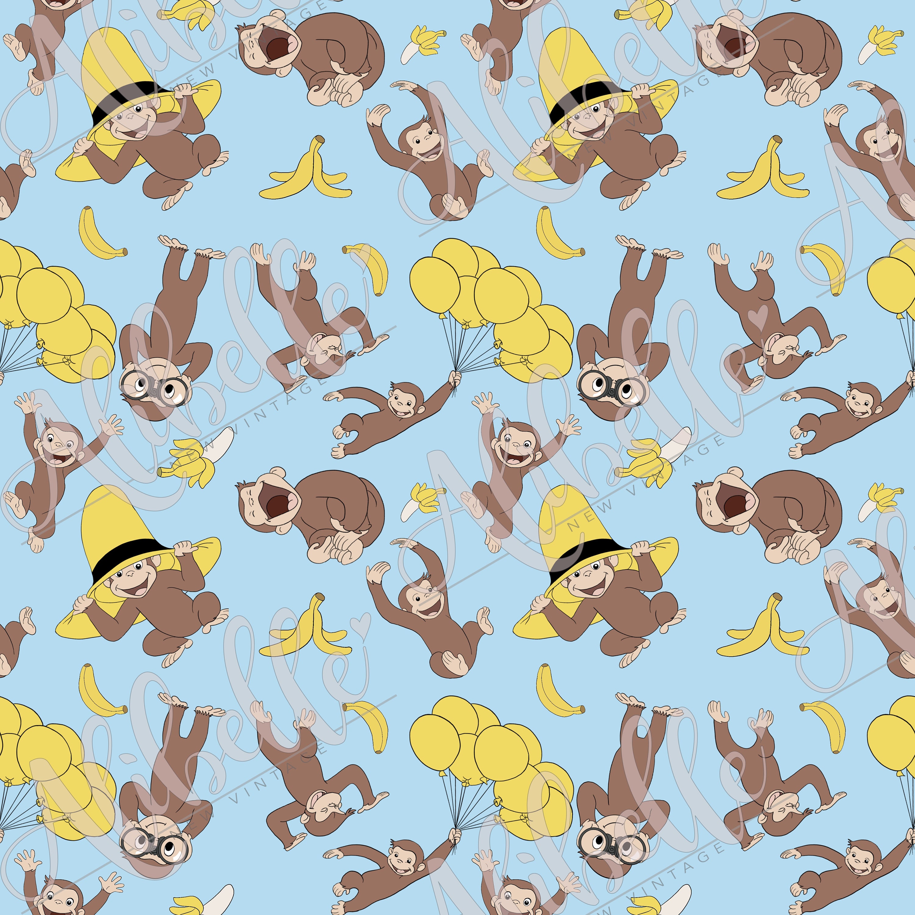 Curious George Wallpaper Border