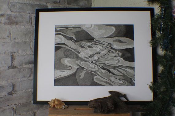 Whale Stipple Drawing Wall Art Wall Decor Wildlife Art - Etsy