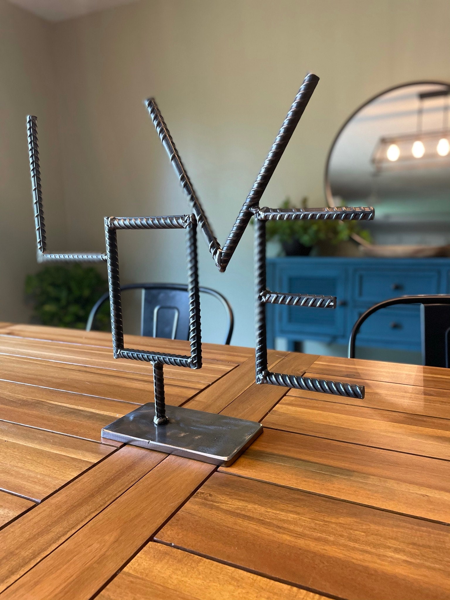 Handmade Steel Love Sign - Etsy