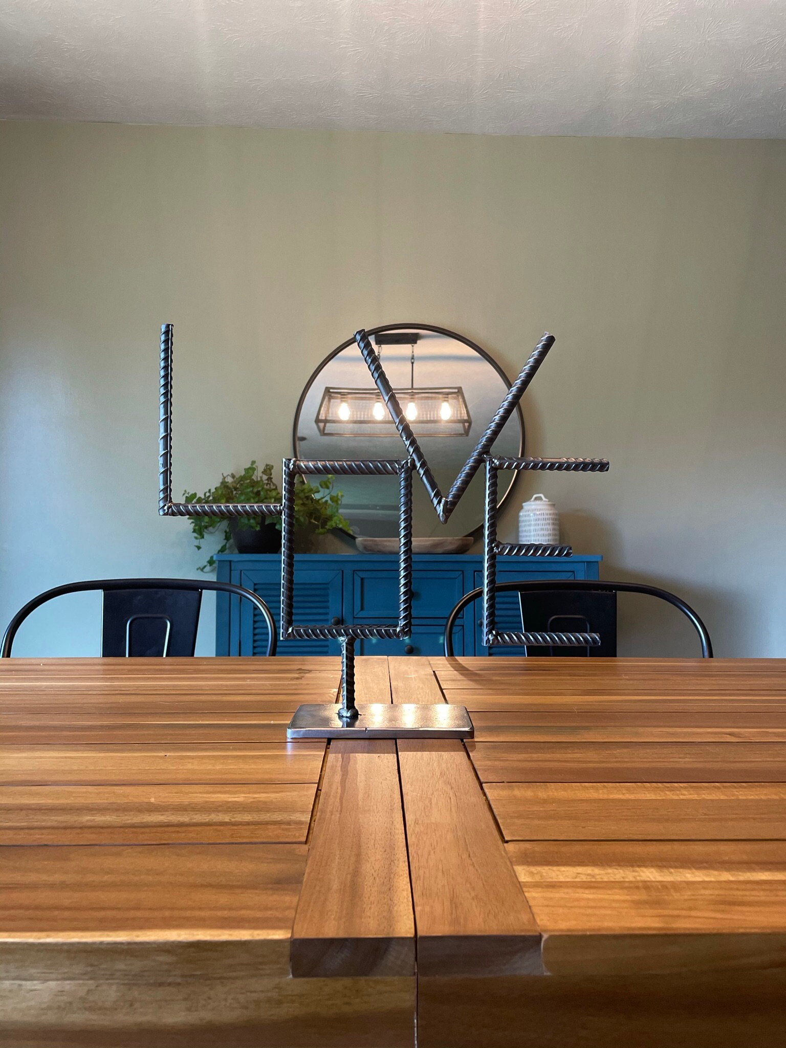 Handmade Steel Love Sign - Etsy