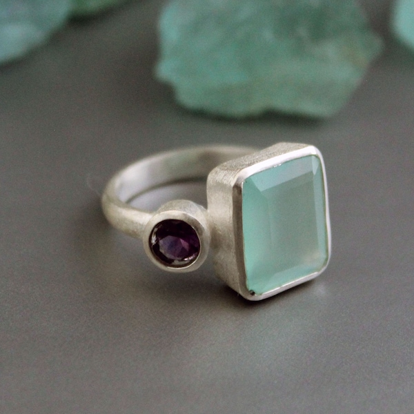 Chalcedony Ring - Etsy