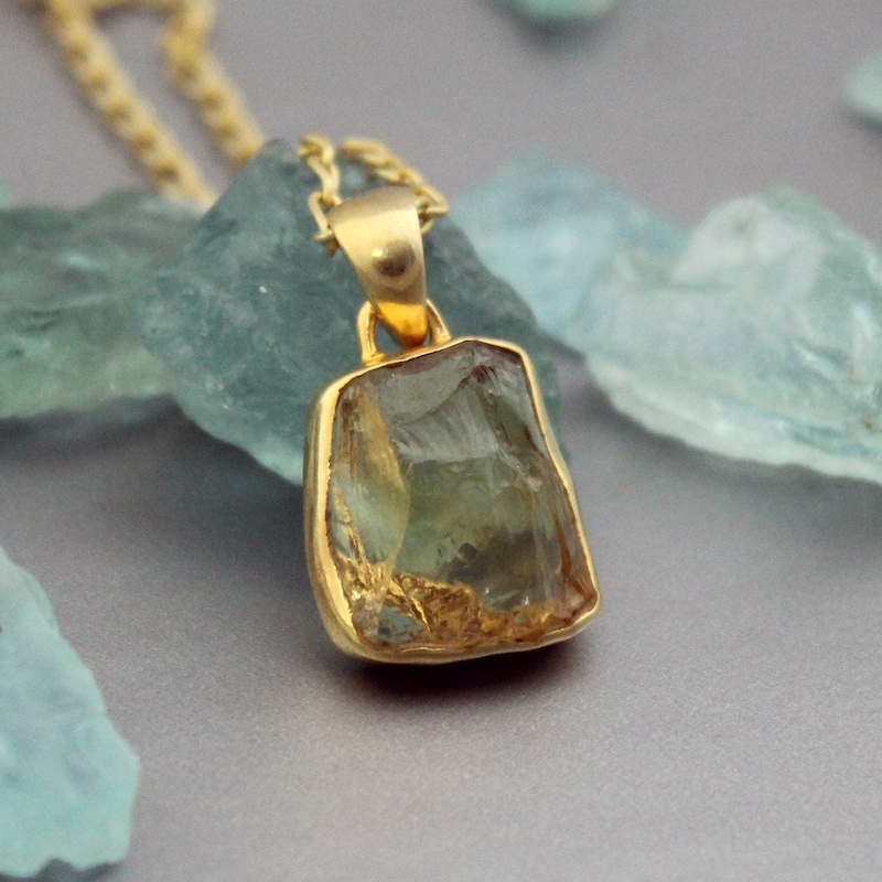 Citrine Necklace - Etsy