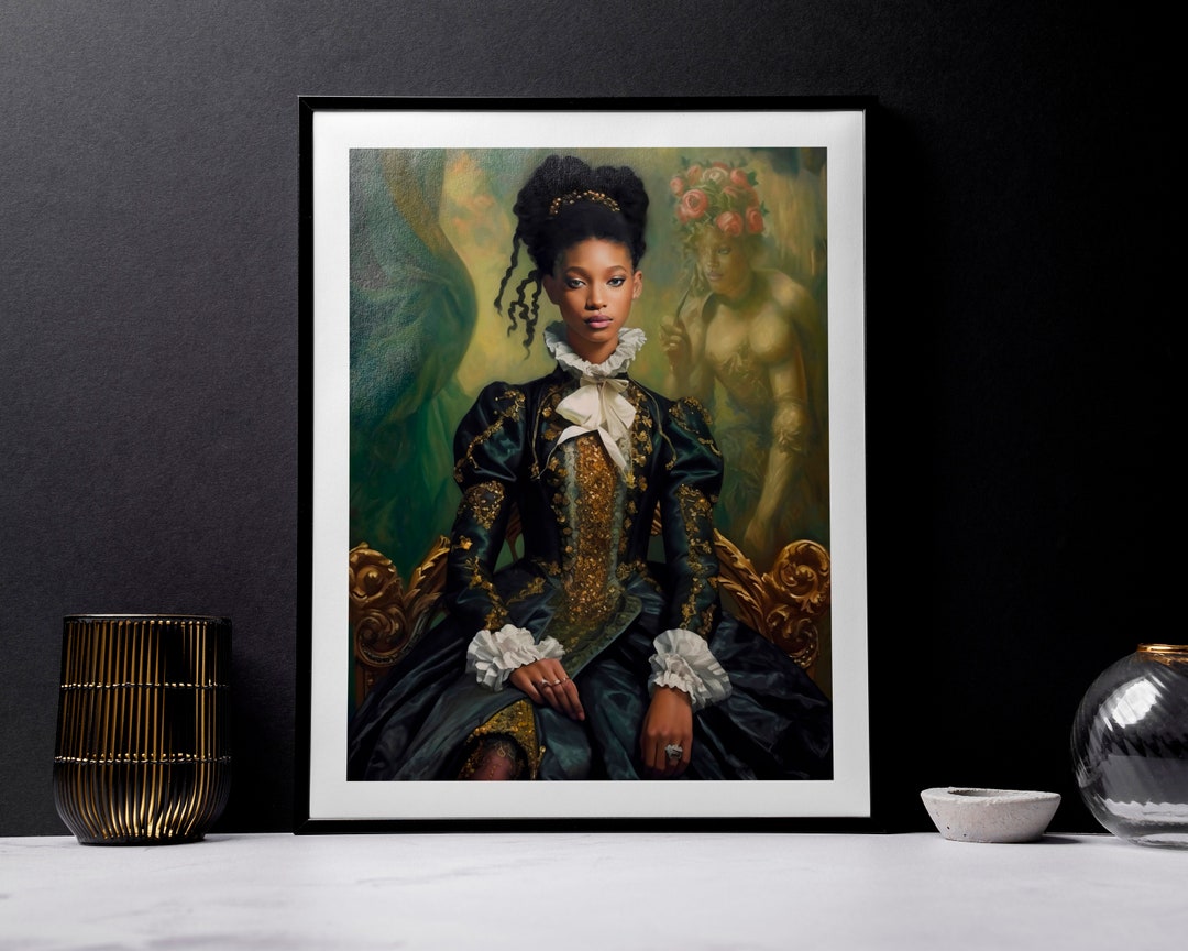 Ode to Willow Smith, Digital Oil Painting, Renaissance Portrait ...