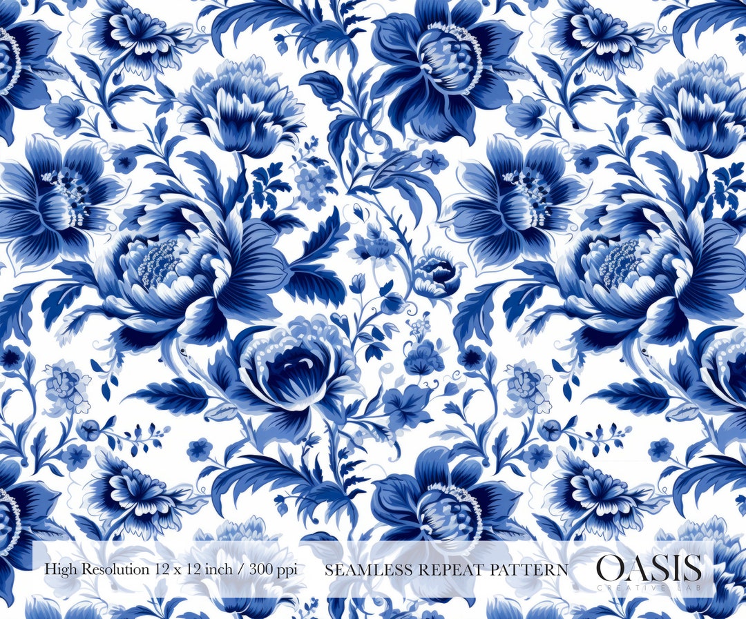 Beautiful Seamless Toile De Jouy Pattern, Seamless Repeat Pattern for ...