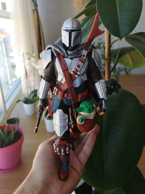 Star Wars The Mandalorian Statue Figurine Replica Collectible Art ...