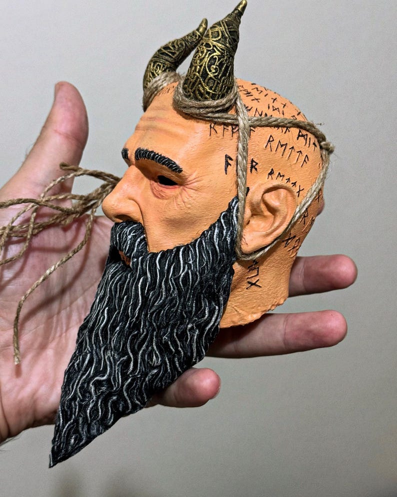 Mimir Head God of War, Crato Buste, Kratos Bust, Norse Mythology, Video ...