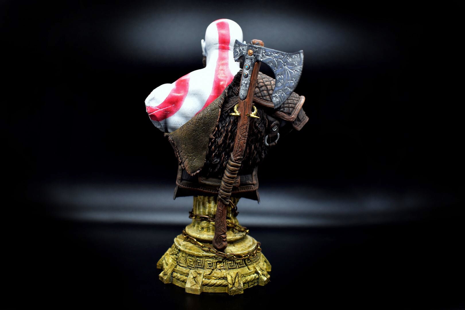 God of War Kratos Bust Crato Buste Video Games Statue Gamer - Etsy