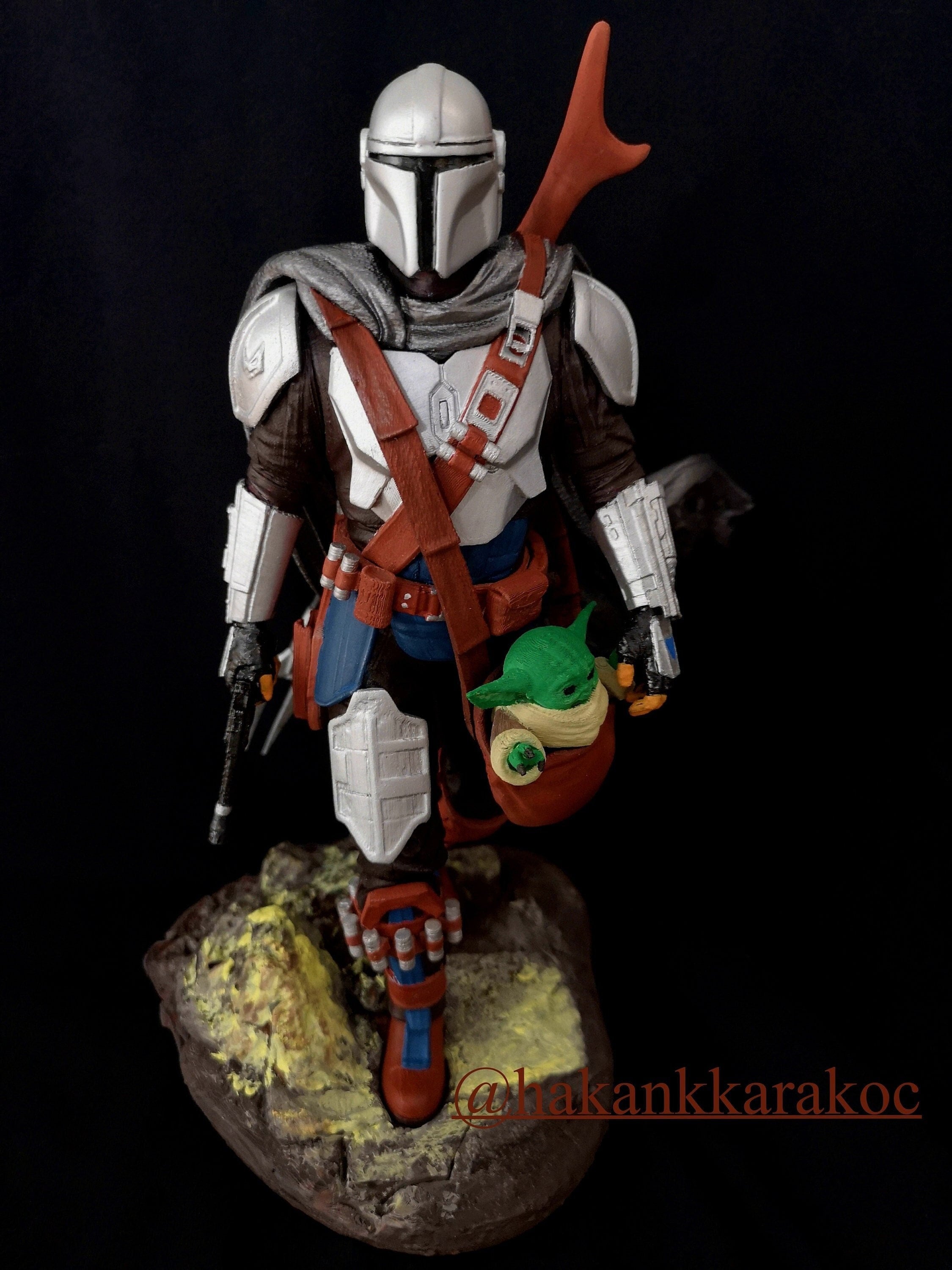 Star Wars The Mandalorian Statue Figurine Replica Collectible Art ...