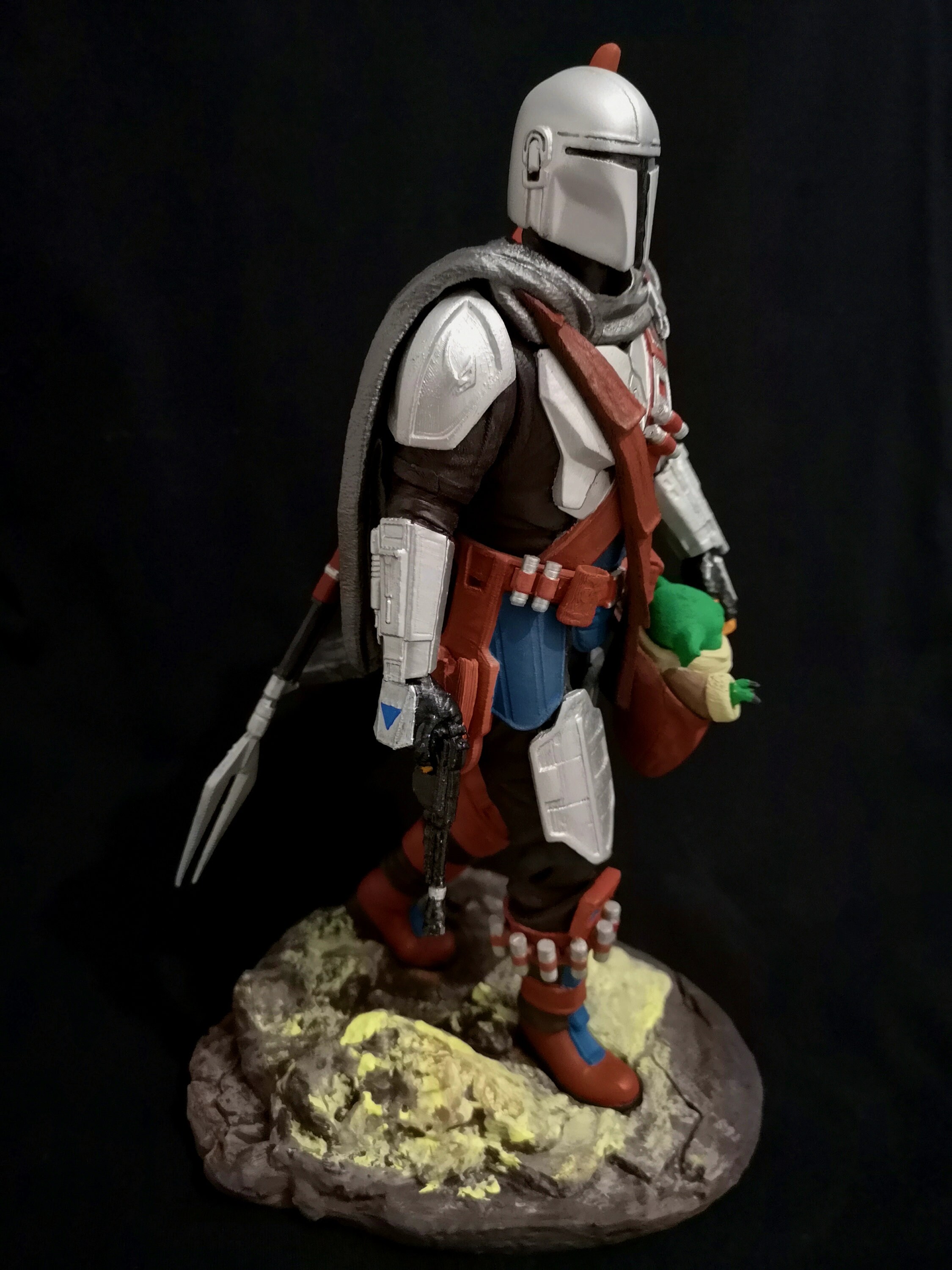 Star Wars The Mandalorian Statue Figurine Replica Collectible Art ...
