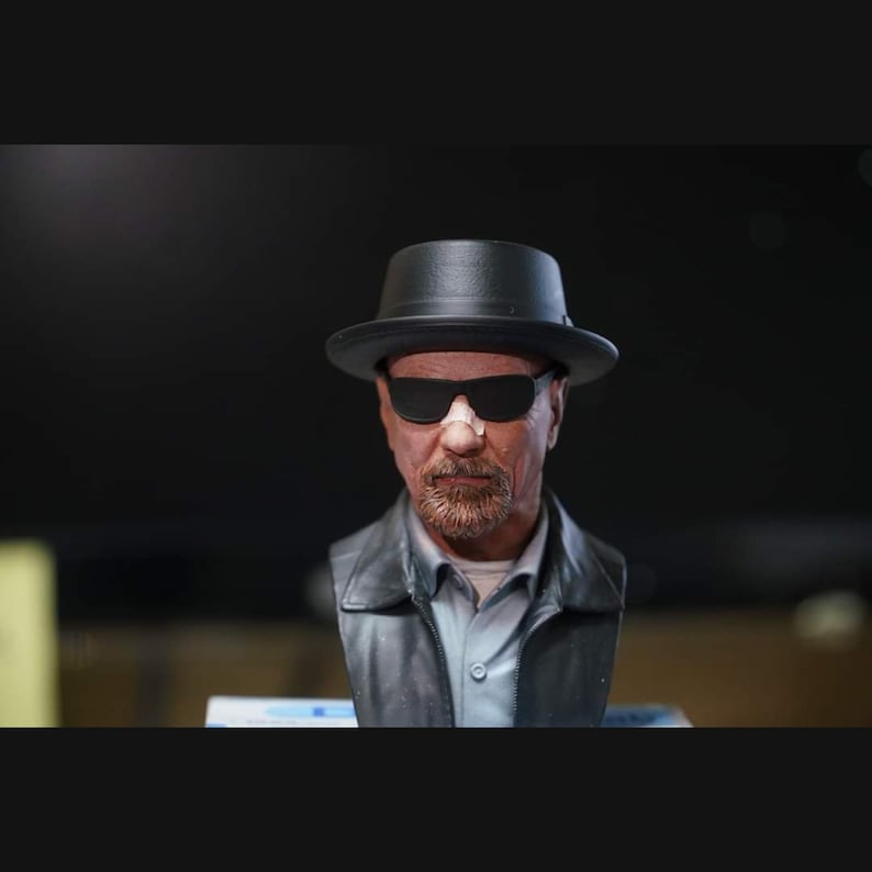 Breaking Bad Statue Walter White Bust Statue Heisenberg - Etsy