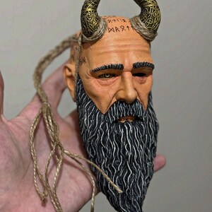 Mimir Head God of War, Crato Buste, Kratos Bust, Norse Mythology, Video ...