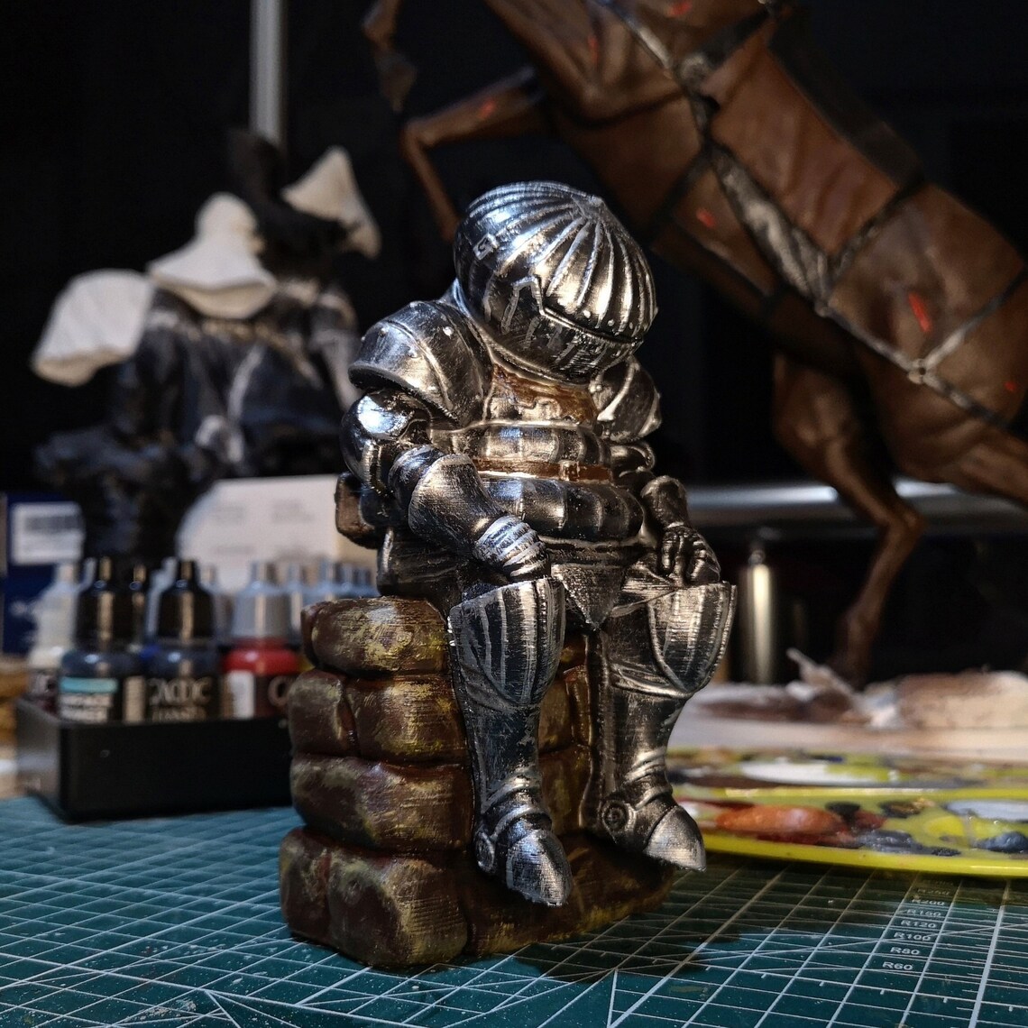 Dark Souls Figure Onion Knight Statue Video Games Gift - Etsy