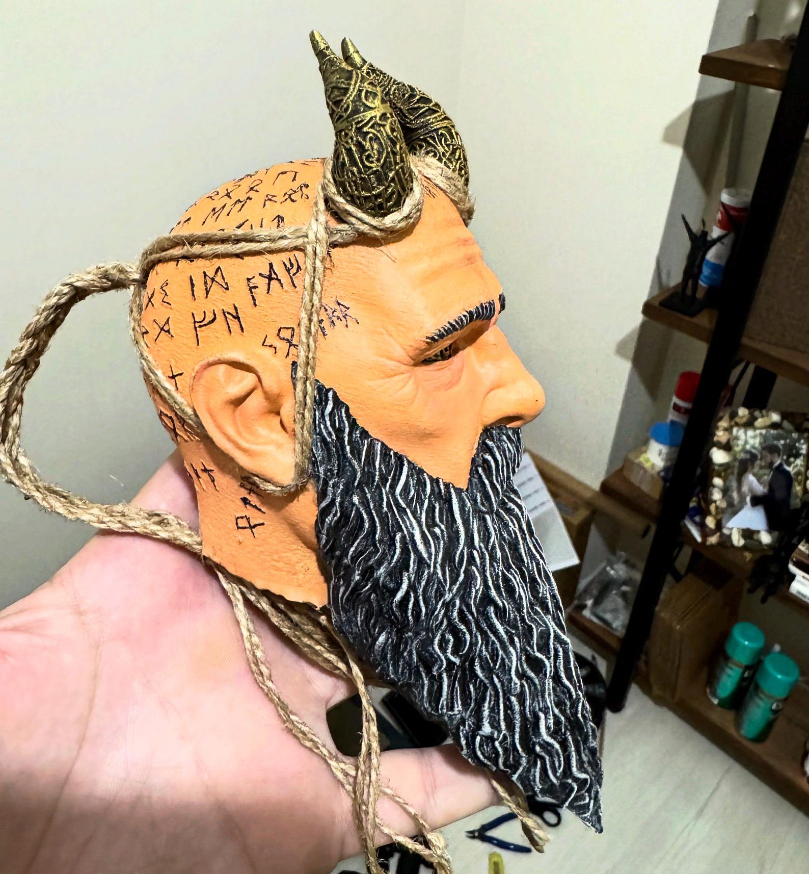 Mimir Head God of War, Crato Buste, Kratos Bust, Norse Mythology, Video ...