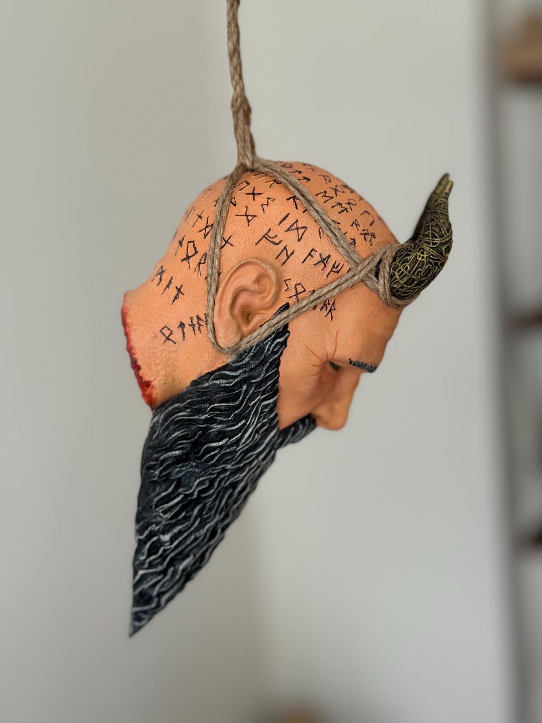 Handmade 3D Printed Mimir Head Bust, God of War Norse Mythology Decor ...