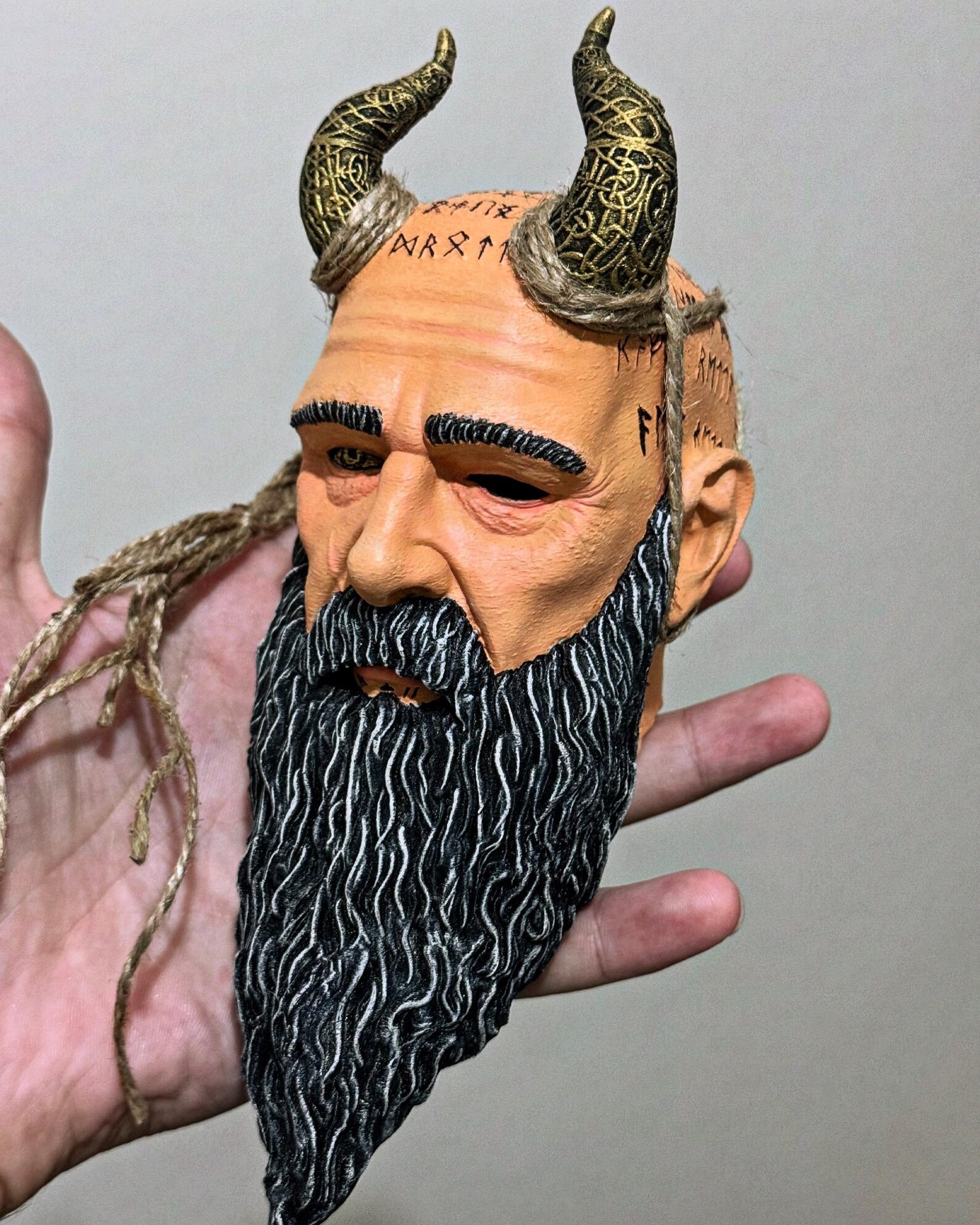 Mimir Head God of War, Crato Buste, Kratos Bust, Norse Mythology, Video ...