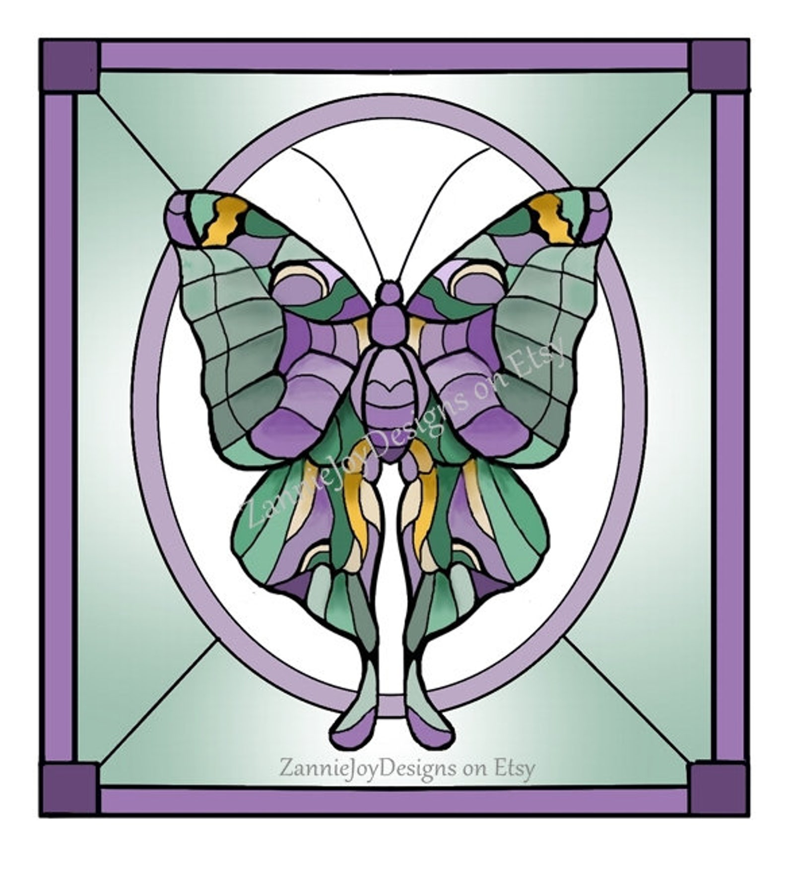 Stained Glass Butterfly, FREE Coloring Page Included, Butterfly/moth ...