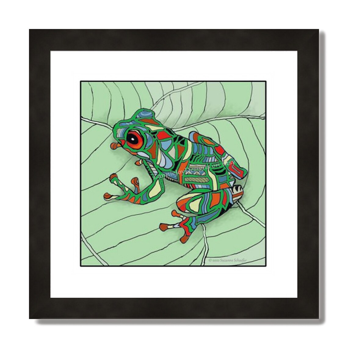 Zentangle Frog Print Instant Download Printable PDF Tree - Etsy