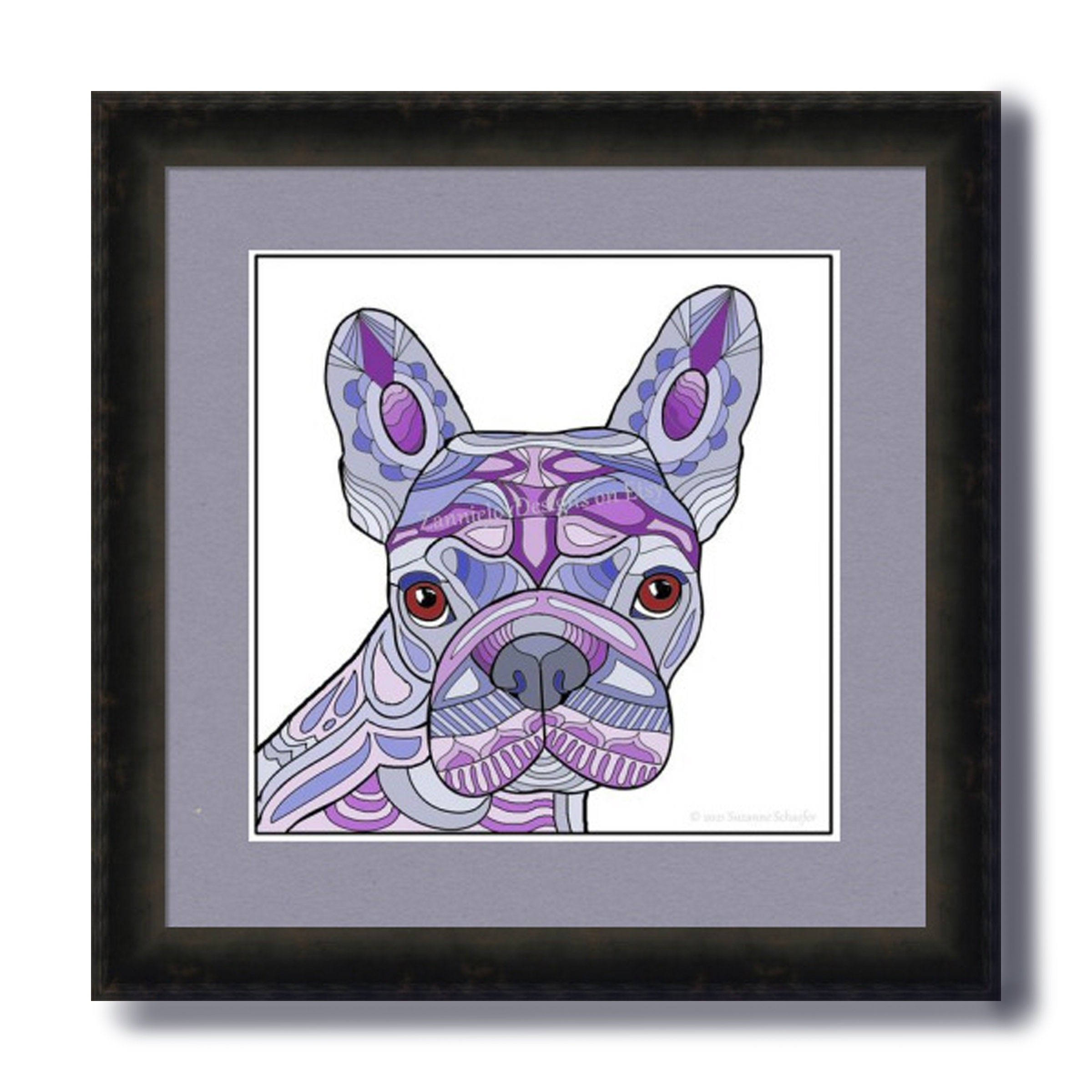 Zentangle French Bulldog, Instant Download, Coloring Page, Printable ...