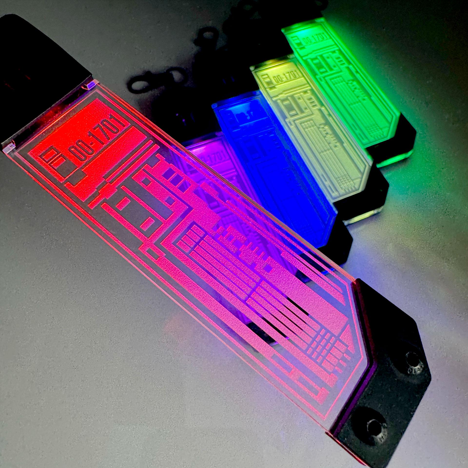 RGB LED Isolinear Chip – Rechargeable Futuristic Multi Color Light up ...