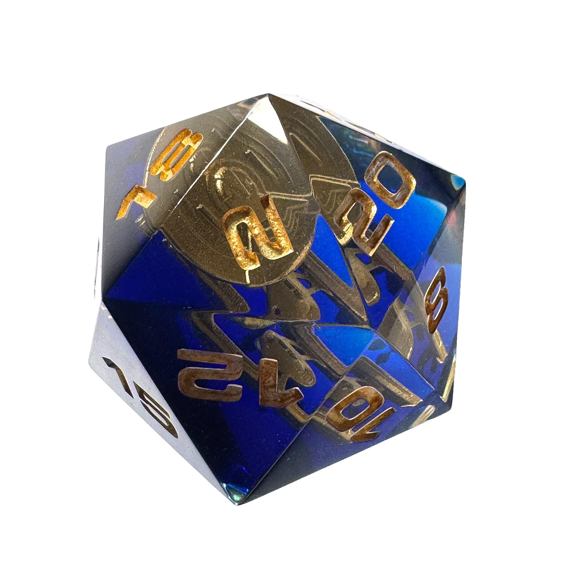 Starship Dice, D20 Sharp Edged Resin Polyhedral Dnd Dice 35mm Chonk - Etsy