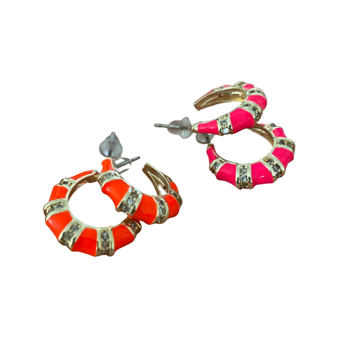 Neon Earringsfashion Jewellery Small Hoop Hoops Gift for - Etsy UK