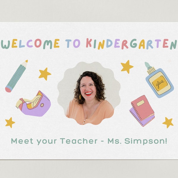 Meet the Teacher Simple Template - Etsy