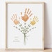 Love You Bunches Handprint Art Printable Dad Flower Bouquet Handprint ...