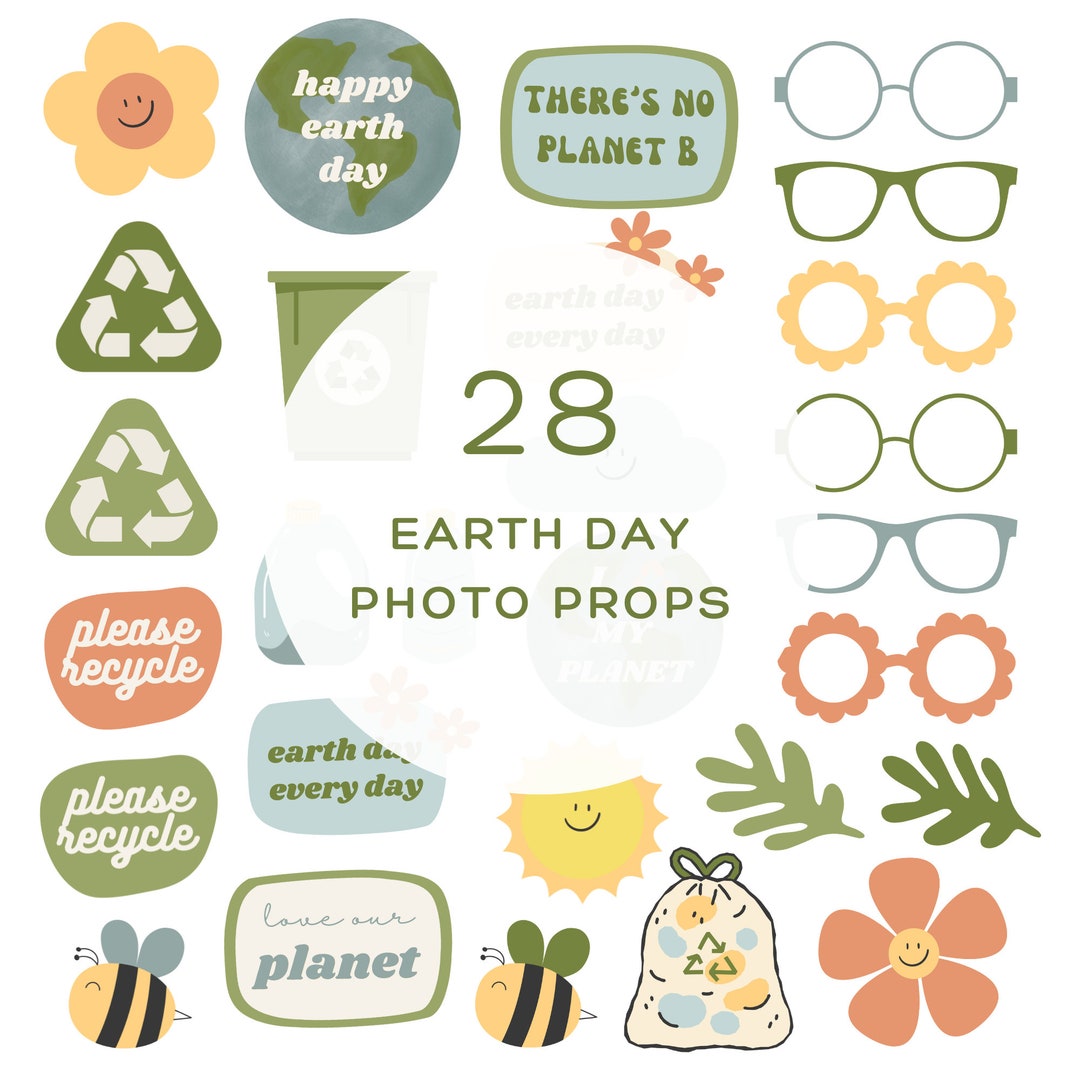 Earth Day Photo Props, Earth Day Photo Booth Props, Earth Day Printable ...