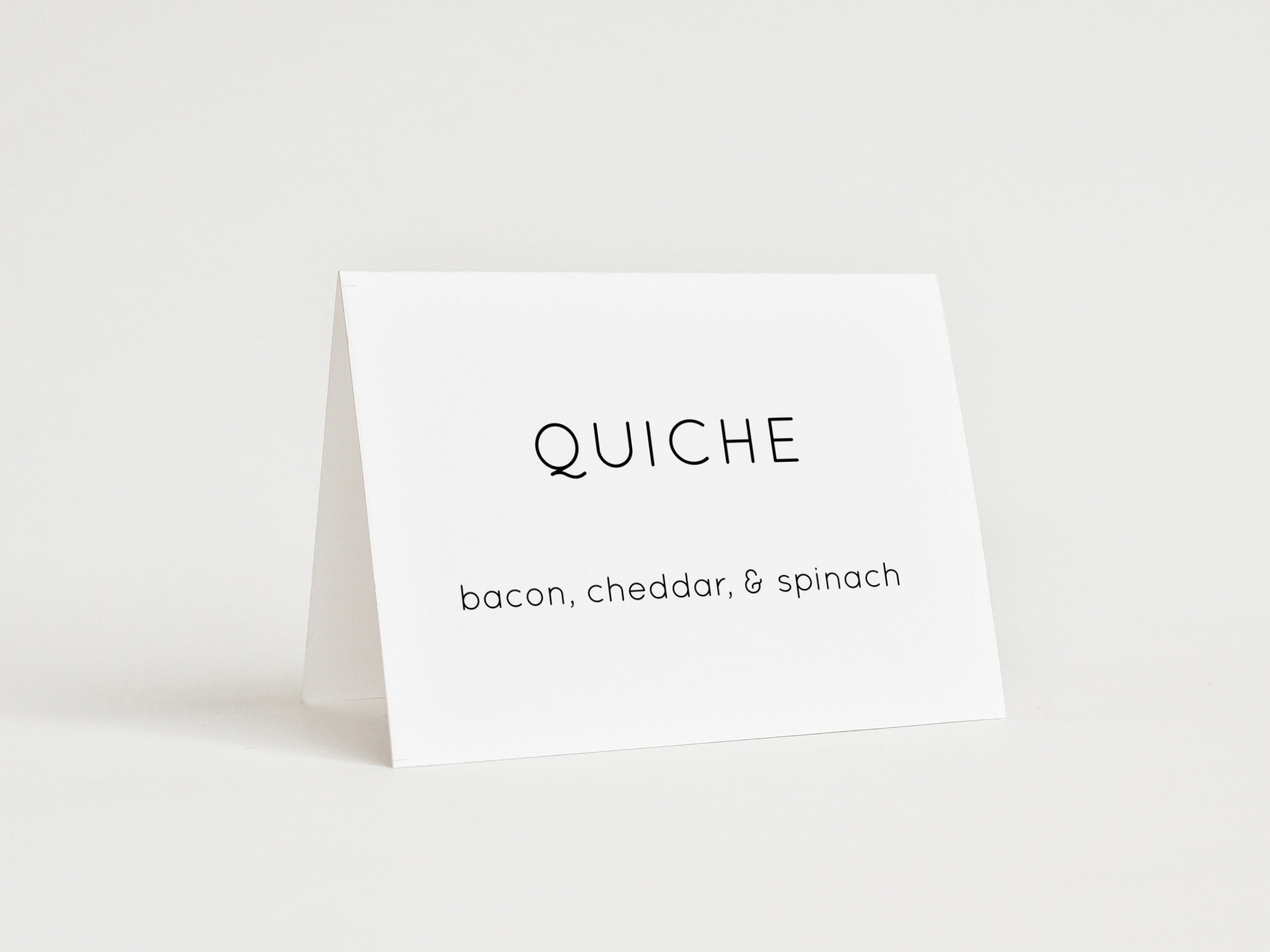 Minimal Editable Food Labels for Buffet Printable Food Card - Etsy