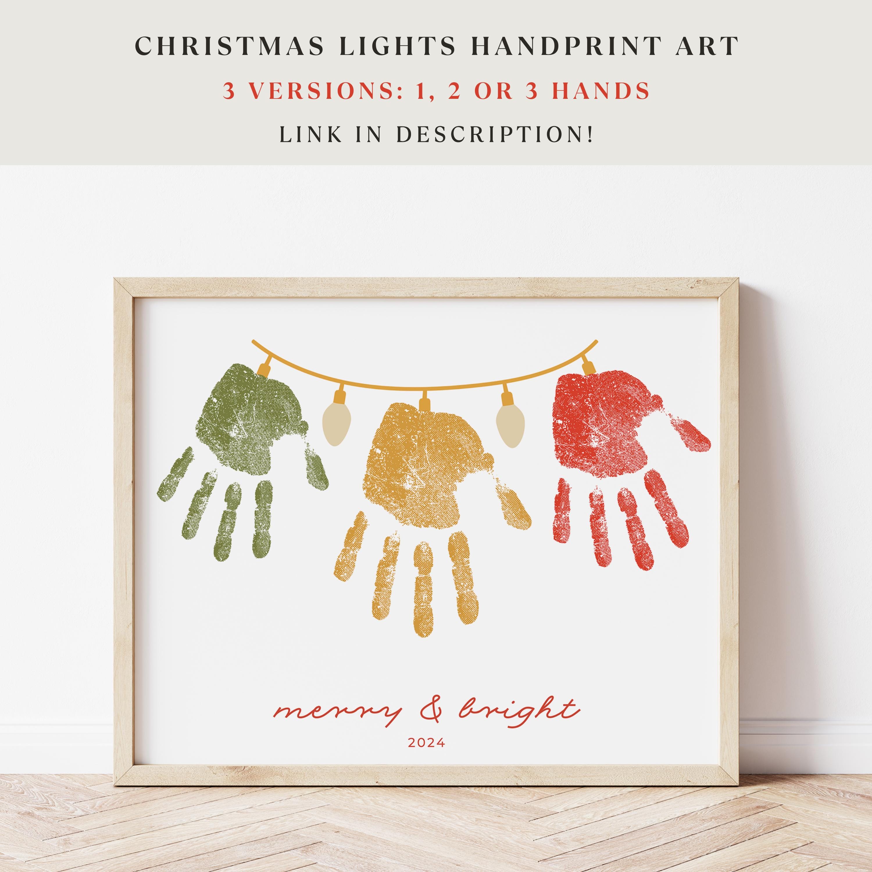 Mistletoes Christmas Footprint Craft, Christmas Handprint Craft ...