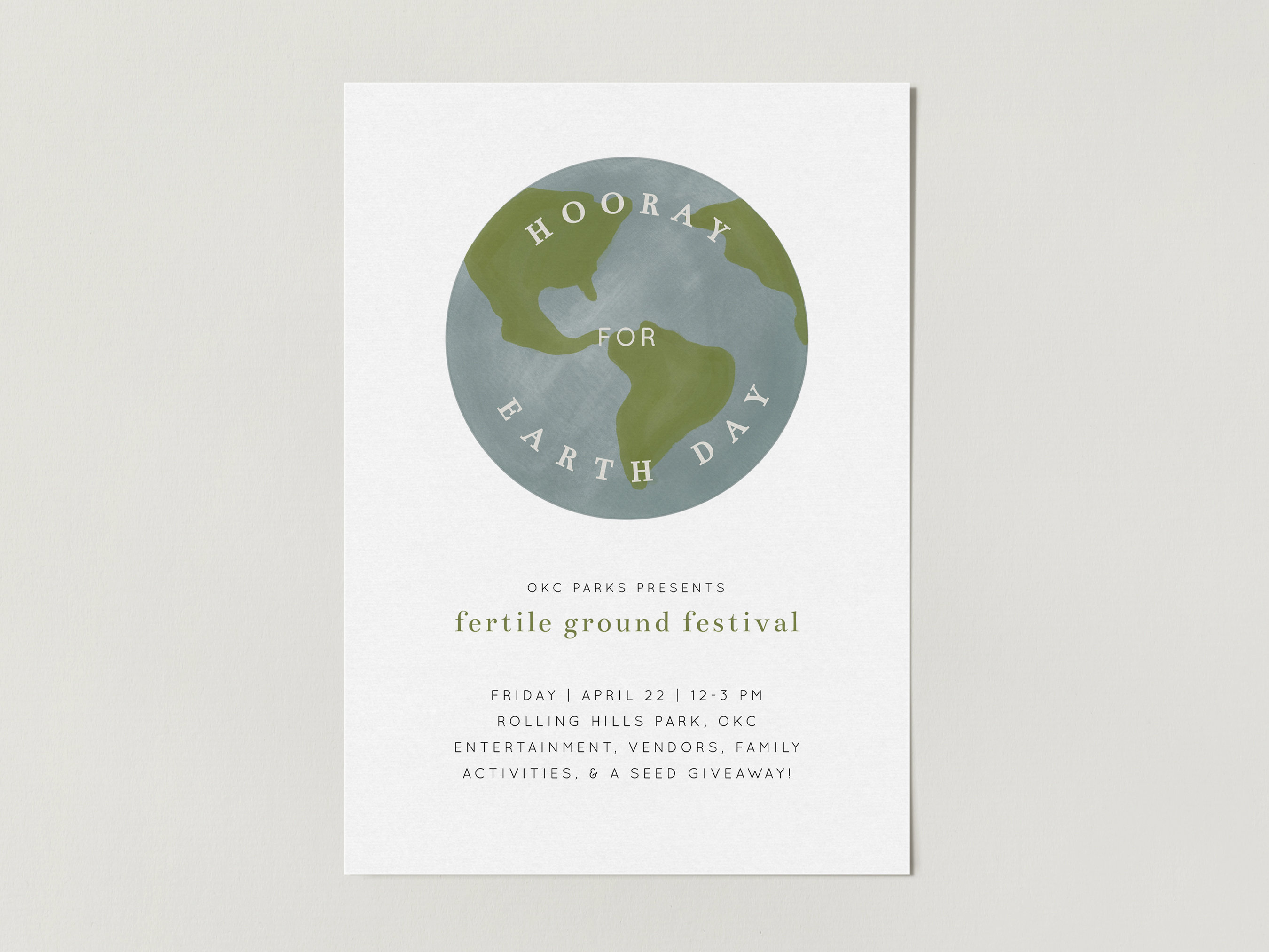Earth Day Editable Invitation Template for Event or Birthday | BONUS ...
