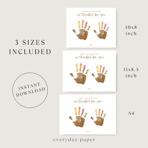 Thankful Turkey Handprint Craft, Happy Thanksgiving Blank Printable ...