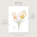 Love You Bunches Handprint Art Printable Dad Flower Bouquet Handprint ...