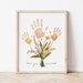 Love You Bunches Handprint Art Printable | Dad Flower Bouquet Handprint ...