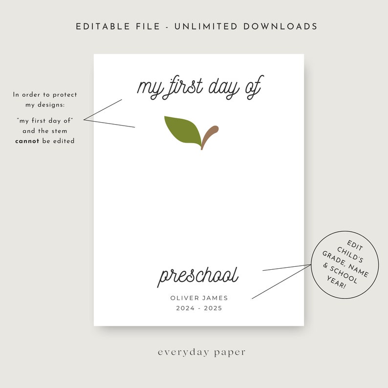 Apple First Day of School Handprint Craft Back to School Printable ...